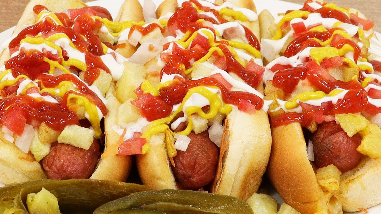 Hog dogs con papas - YouTube