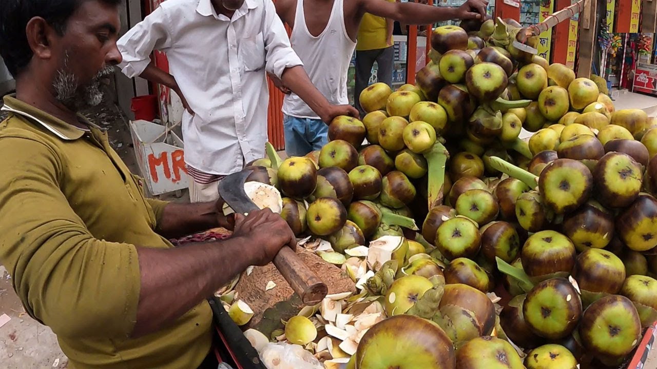 Amazing Palm Fruit Cutting! Bengali Taler Ahari Summer Special Health ...
