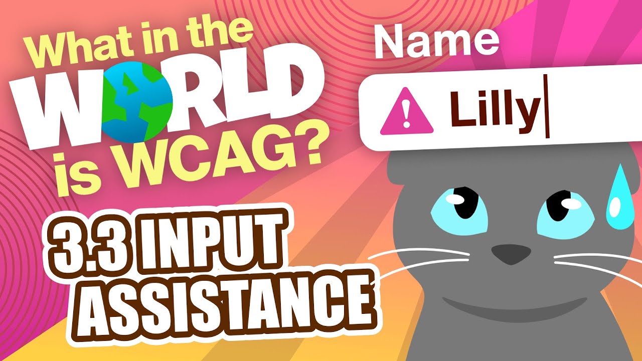 What is WCAG? 3.3 Input assistance - YouTube