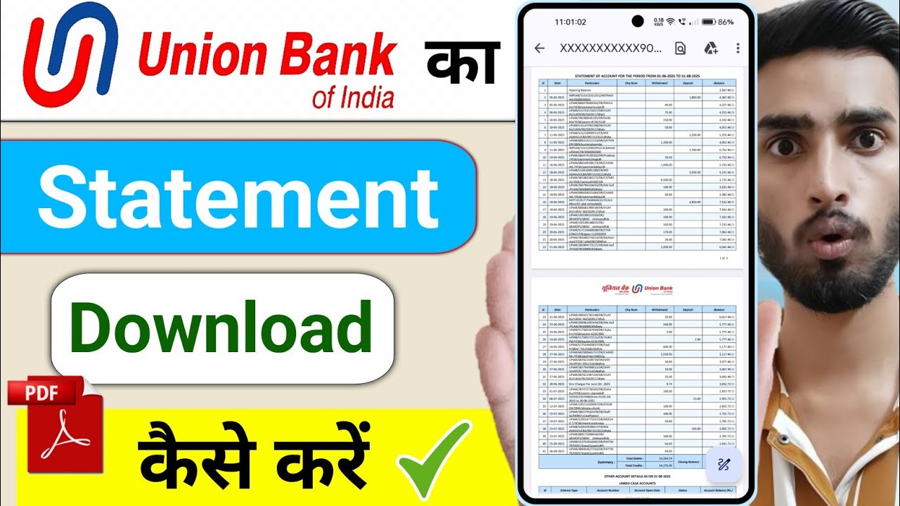 union bank ka statement kaise nikale | union bank ka statement kaise ...