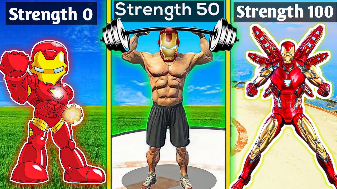 IRON MAN Upgrading Into STRONGEST IRON MAN In GTA 5 VS FAKE IRON MAN ...