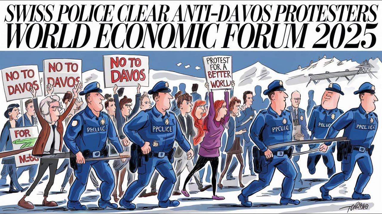Swiss Police Clear Anti-Davos Protesters Ahead of World Economic Forum ...