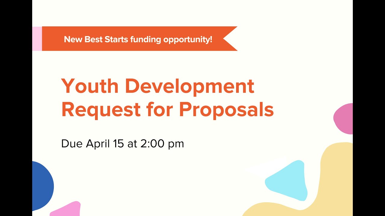Youth Development RFP Info Session - YouTube