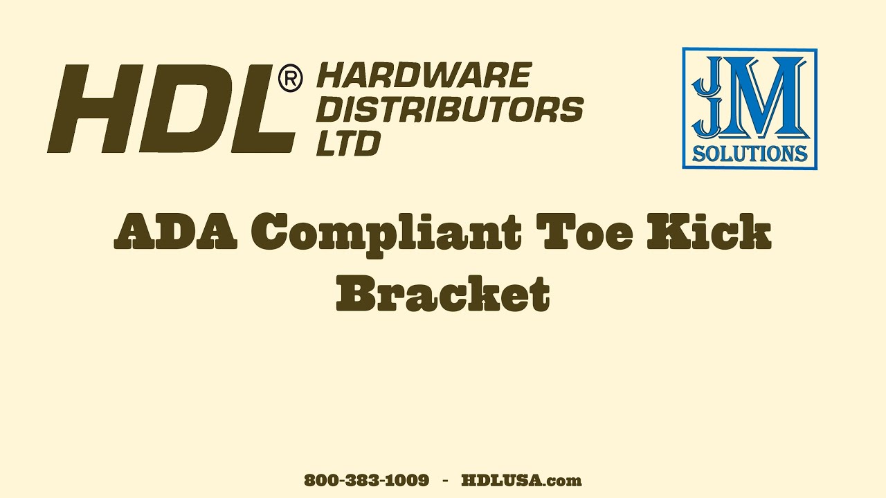 ADA Compliant Toe Kick Brackets - YouTube