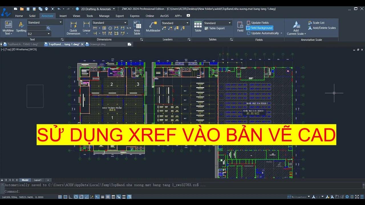 XREF - Chèn bản vẽ tham chiếu vào bản vẽ CAD(chi tiết) | Insert external references into CAD ...