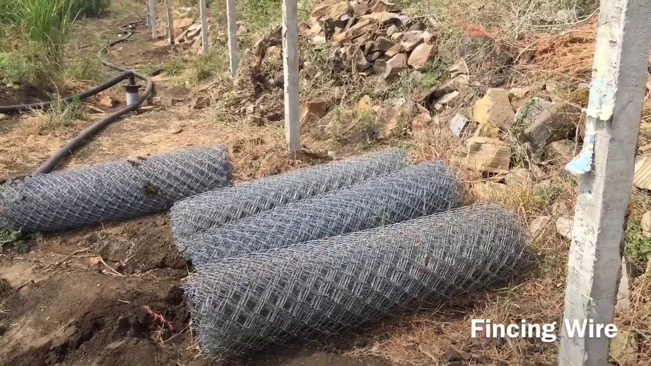 Boundary Fencing Wire - YouTube