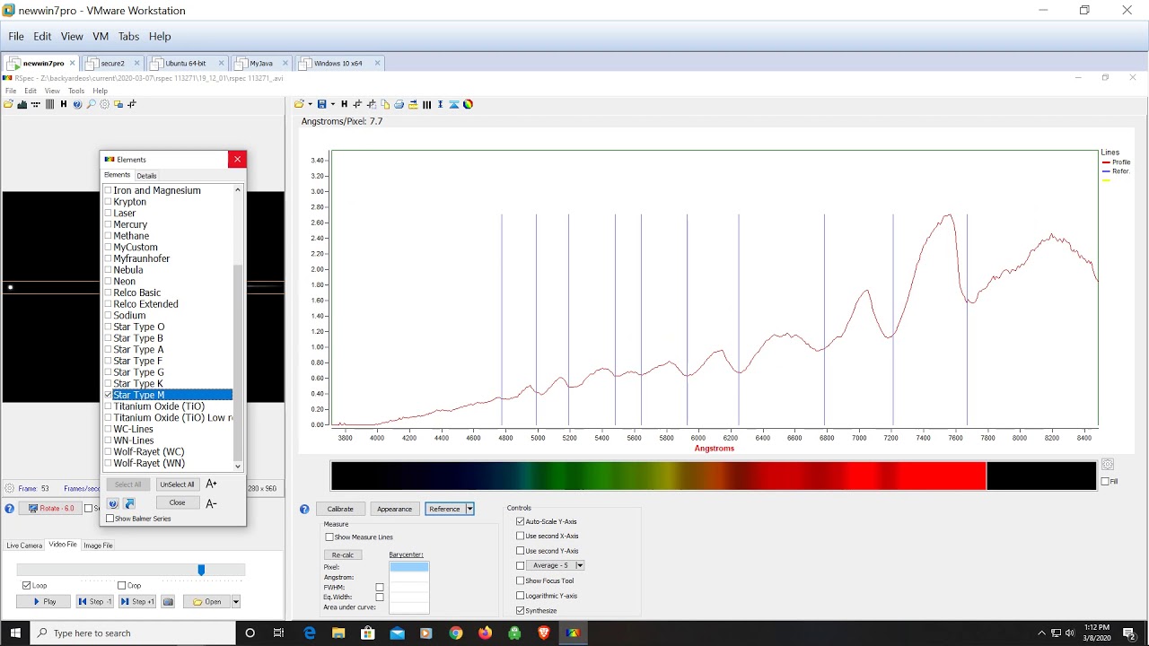 Betelgeuse spectra 03 07 20 - YouTube