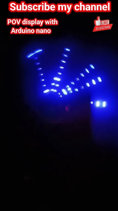POV display using Arduino nano #circuit #youtubeshorts #arduino - YouTube