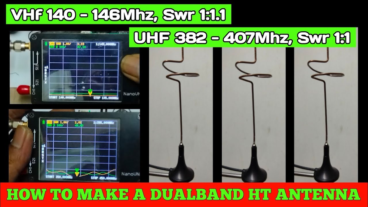How to Make Dual Band HT Antenna - YouTube