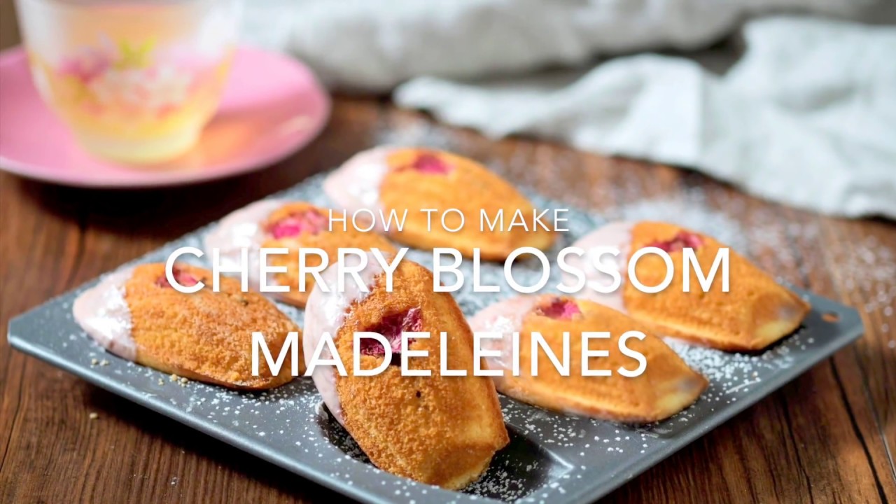 How to Make Cherry Blossom Madeleines 桜マデライン - YouTube