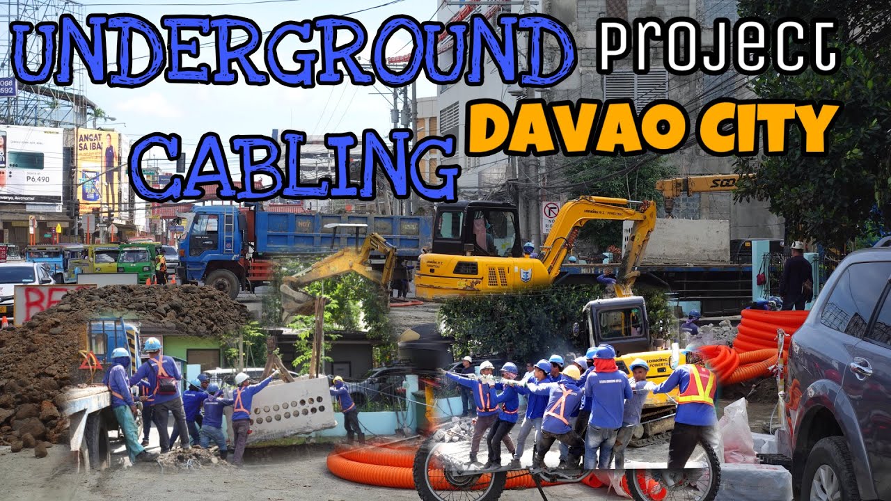 UNDERGROUND CABLING PROJECT DAVAO CITY.Update Tayo Ongoing Halos halos tapos na sila sa Civil ...