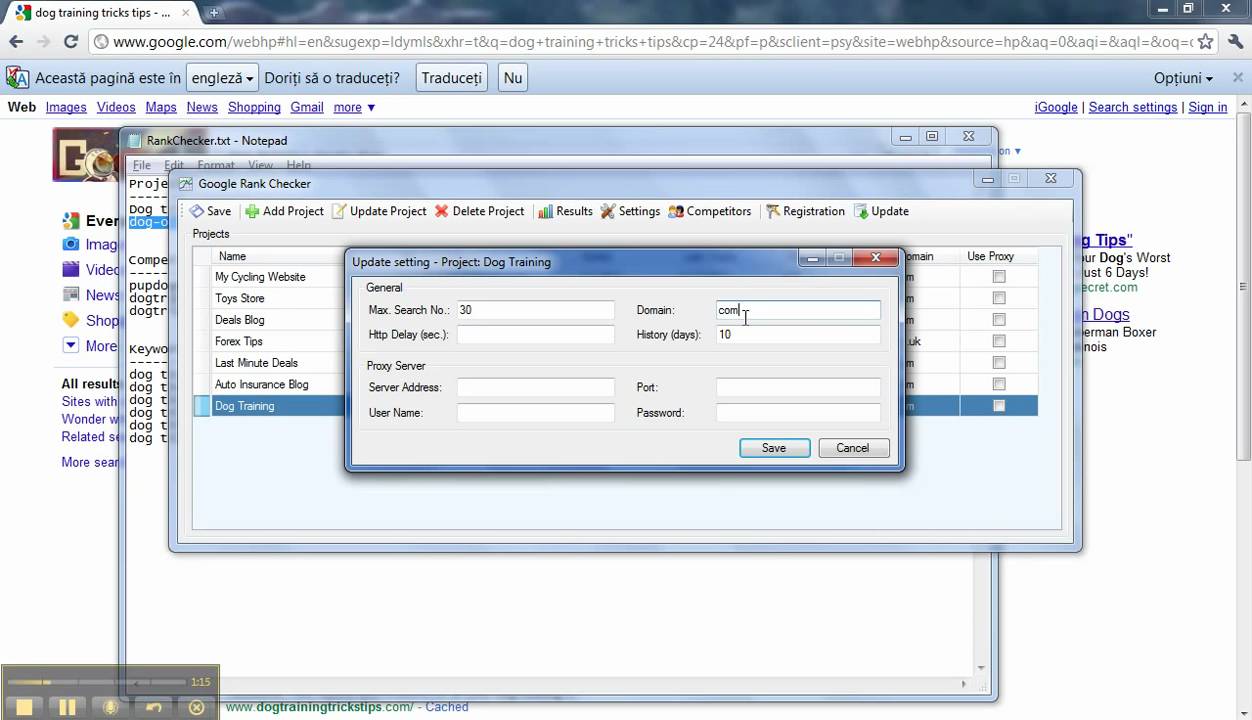 FREE Google Web Search Keyword Rank Position Checker Tool - YouTube