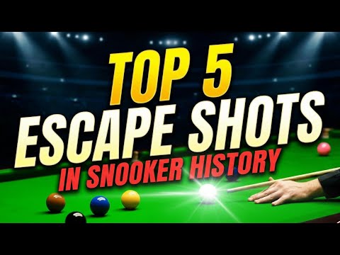Top 5 Escape Shot in Snooker History #snooker - YouTube