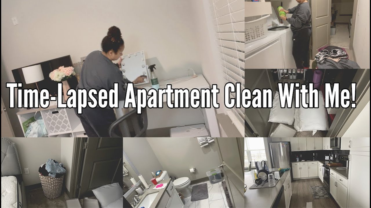Overnight Apartment Clean With Me Time-lapsed 2023 - YouTube
