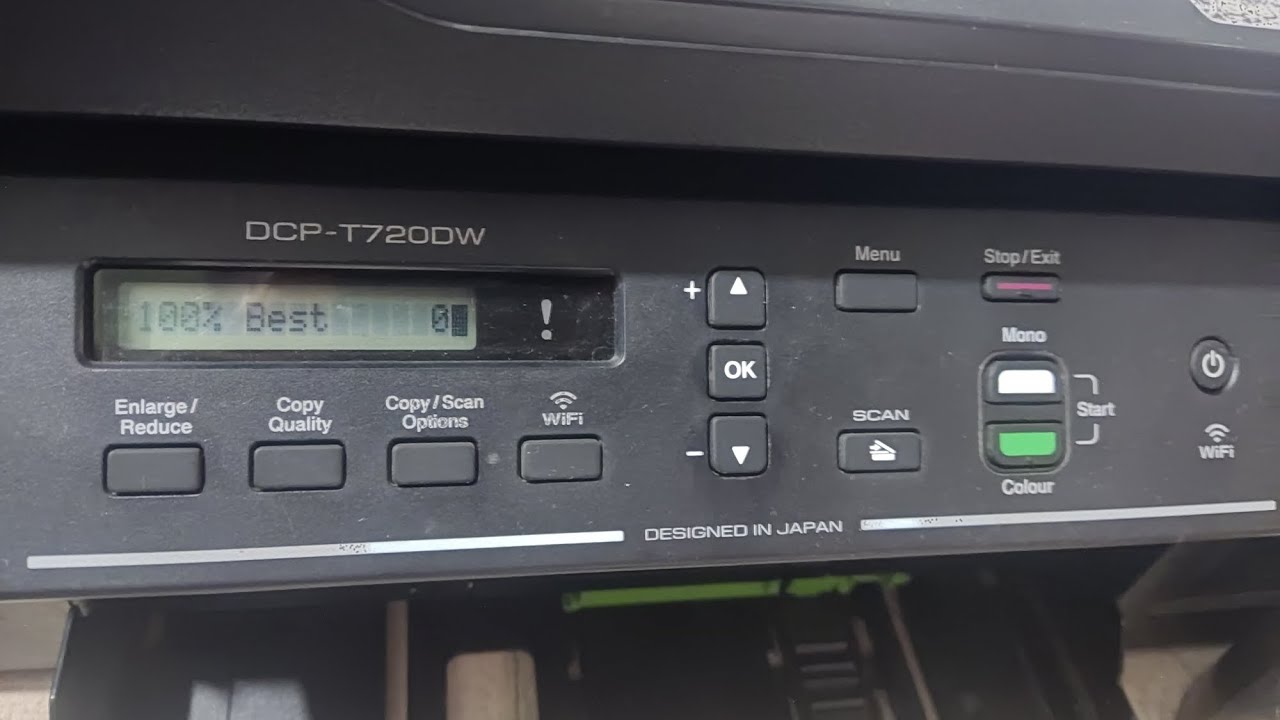 dcp t720DW brother printer from best to normal set up feb162024 - YouTube