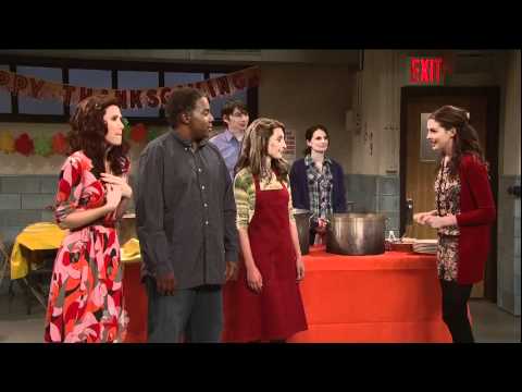 Anne Hathaway Black Pantyhose SNL