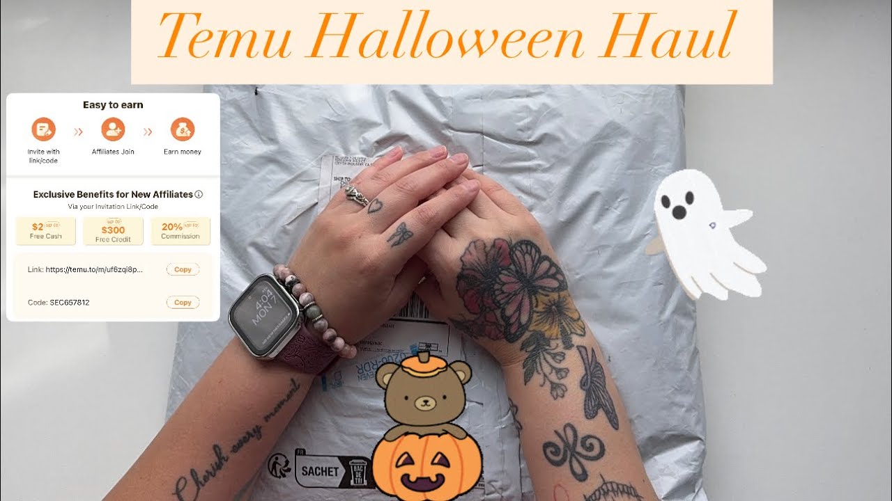 Temu Halloween Haul #temuhaul #temufinds #temuaffiliateprogram - YouTube