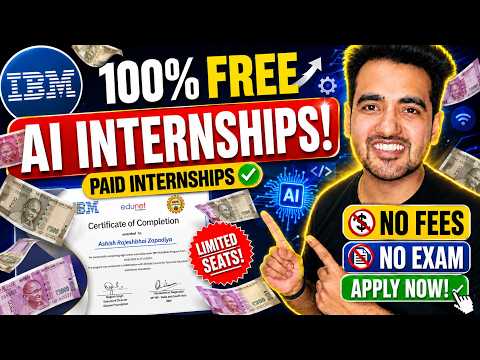 IBM Remote AI Internships 2026 | Paid Internships | Certificate & Stipend | Work From Home Intern...