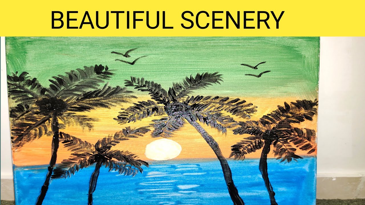 beautiful scenery || home || very easy || - YouTube