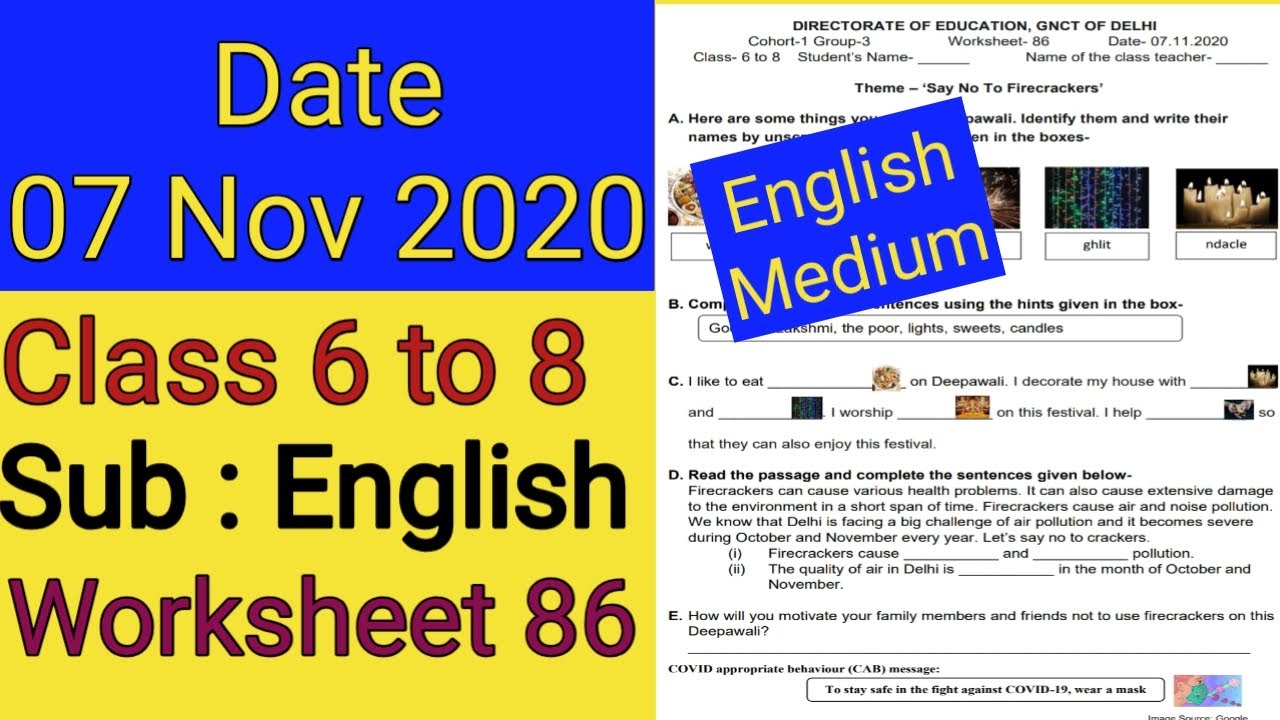 Worksheet 86 class 6 to 8 english[7 Nov 2020]saturday/Worksheet 86 ...