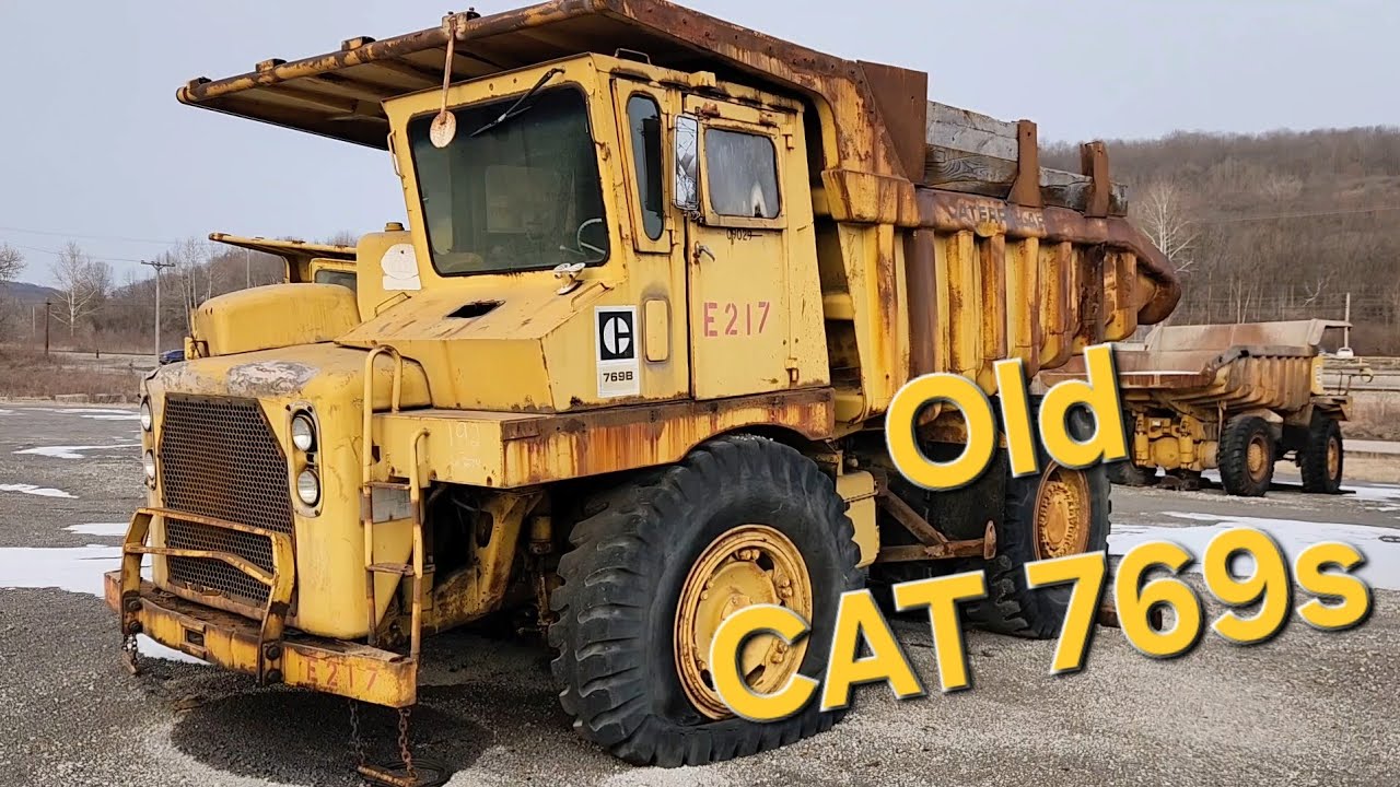 Old Cat dump trucks 769Bs - YouTube