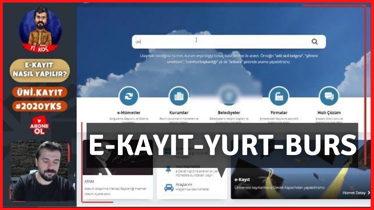 Adım Adım E-KAYIT Nasıl Yapılır? | Üniversite Kayıt Başvuruları ...