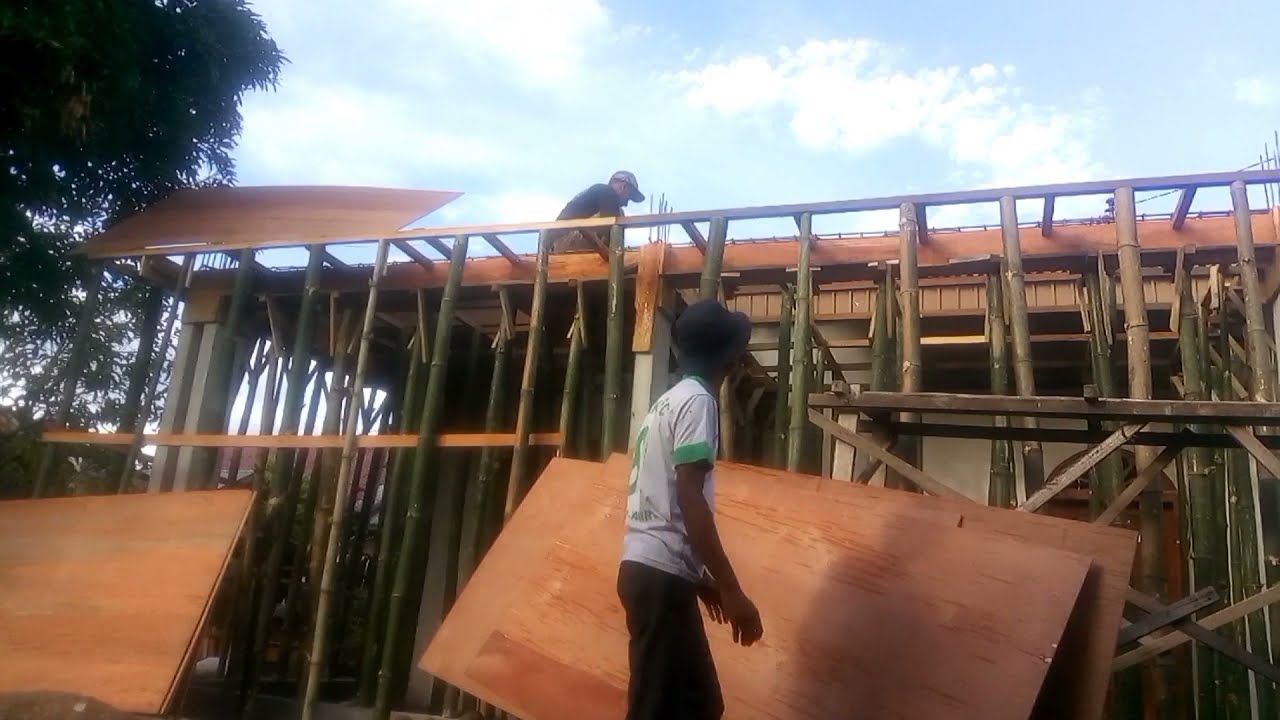 Membuat Bekisting Dak Teras Rumah - YouTube