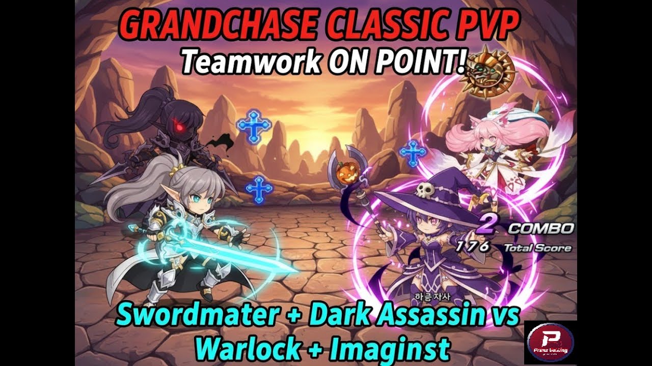 Teamwork ON POINT! Swordmaster + Dark Assassin vs Warlock + Imaginist ...