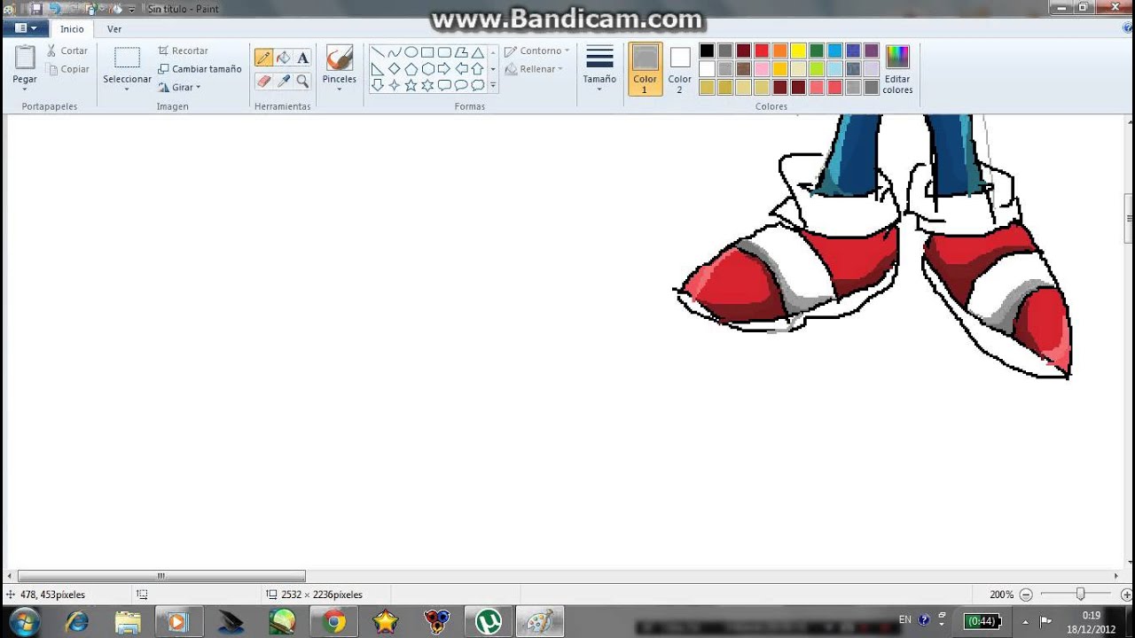 Sonic en Paint - Pintado y detalles parte 3 de 3 - YouTube