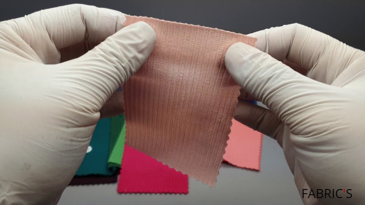 Sydney Rib Poly Span Knit Fabric (Item Code:FAB1035) - YouTube