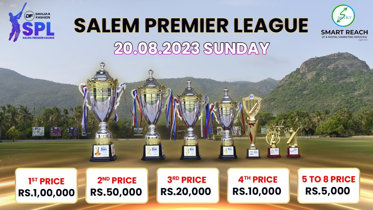 SALEM PREMIER LEAUGE | Final Day Live | SPL 1 Lakh Tournament | SRP ...