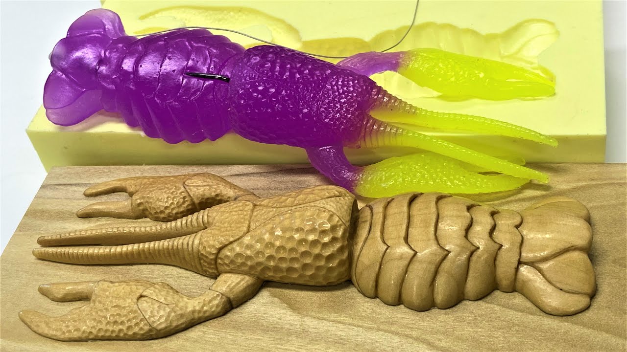 Making a Chunky Open Belly Pour Crawdad Bait - YouTube