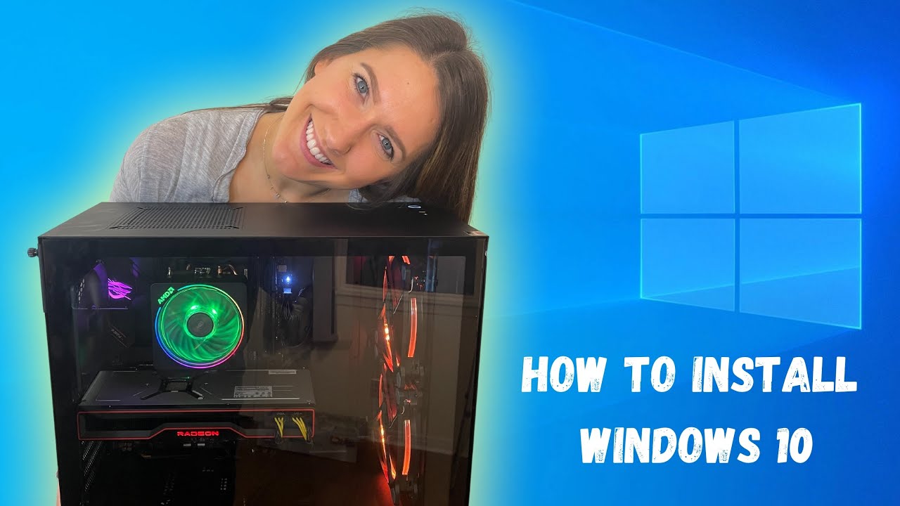 I BUILT MY FIRST PC... NOW WHAT?! // Time to install Windows 10 - YouTube