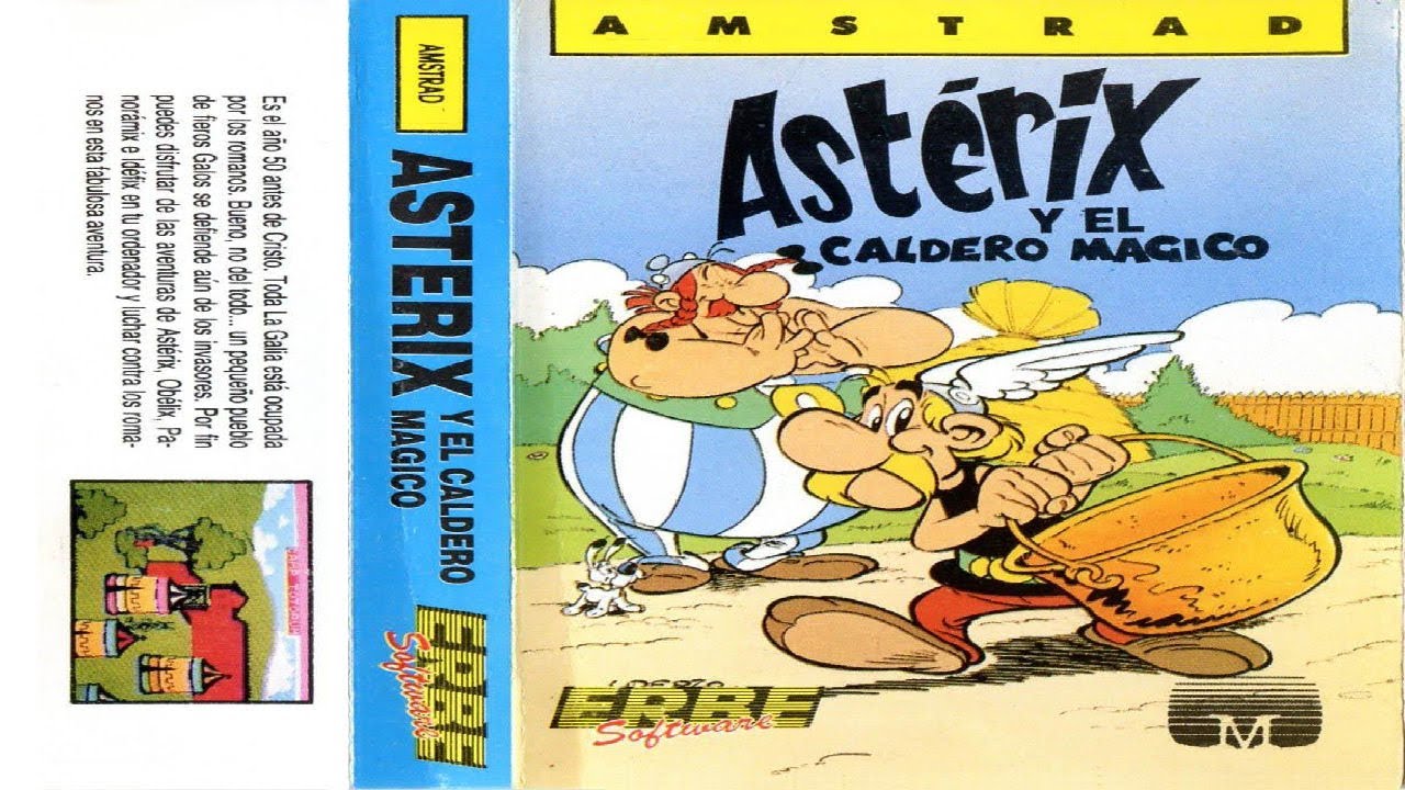 ASTERIX AND THE MAGIC CAULDRON (Amstrad CPC Gameplay Sample) - YouTube