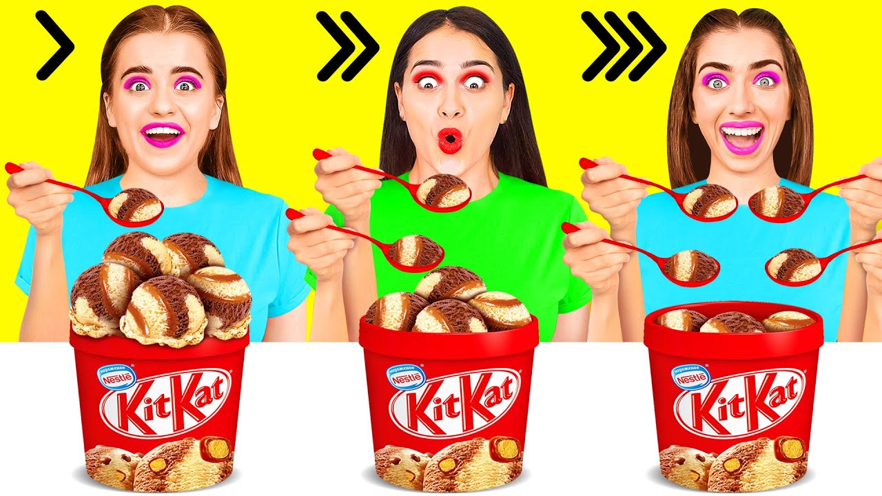 Веселый Челлендж С Едой #6 | Съешьте за секунду! Едим на скорость ...