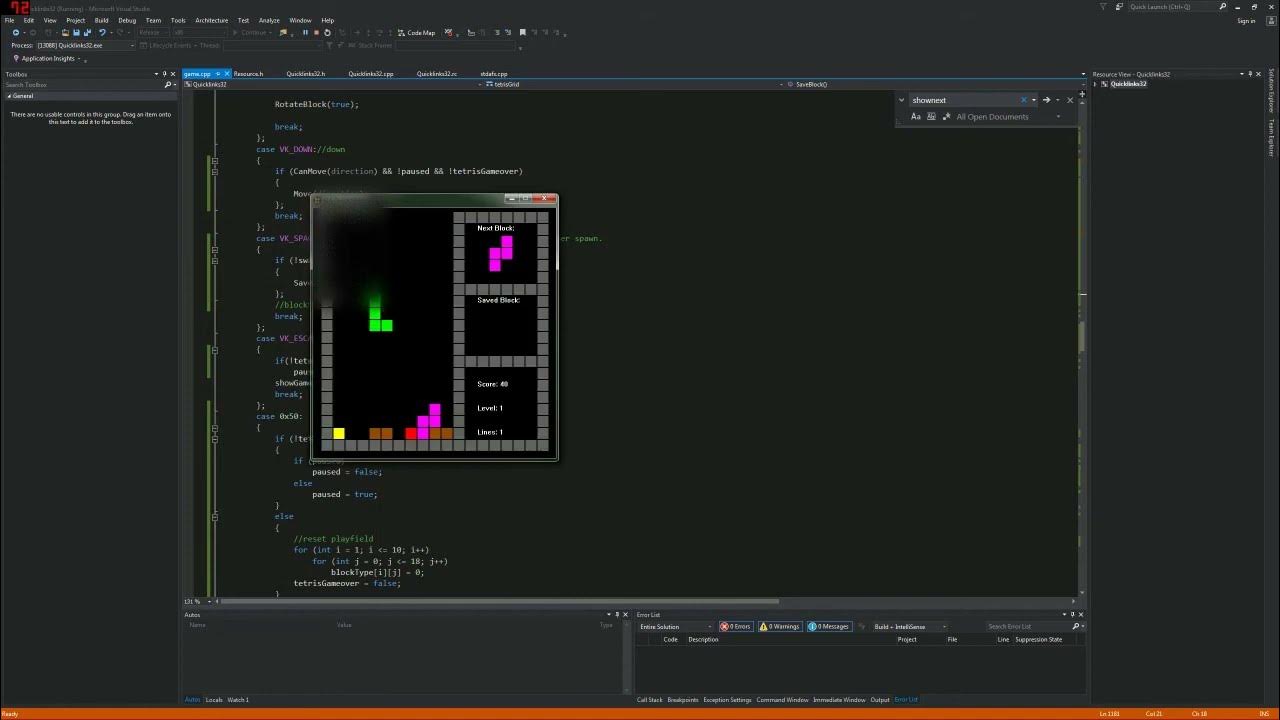 Tetris Easter Egg progress report - YouTube