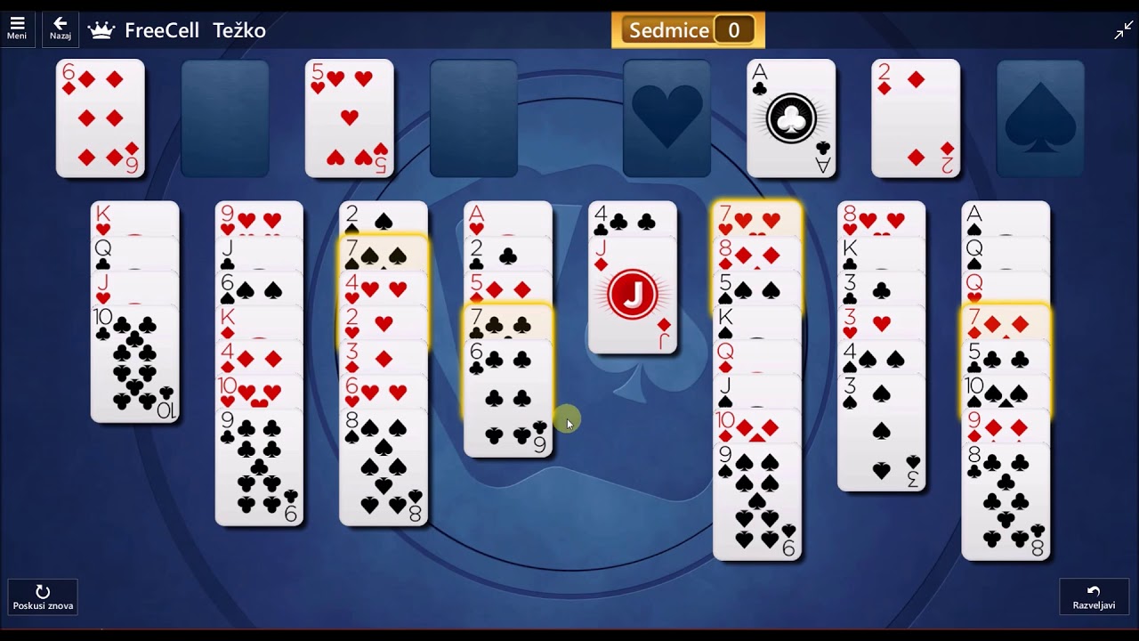Microsoft Solitaire Collection - FreeCell June 28 2018 - YouTube