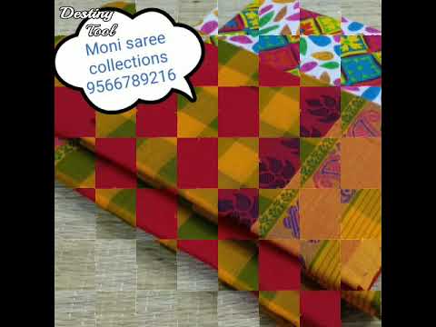 Moni saree collections - Chettinadu cotton Sarees with kalamkari blouse