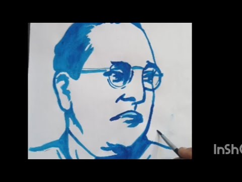 bhimrao Ambedkar drawing||🎨artist||#art #viralvideo #bheem - YouTube