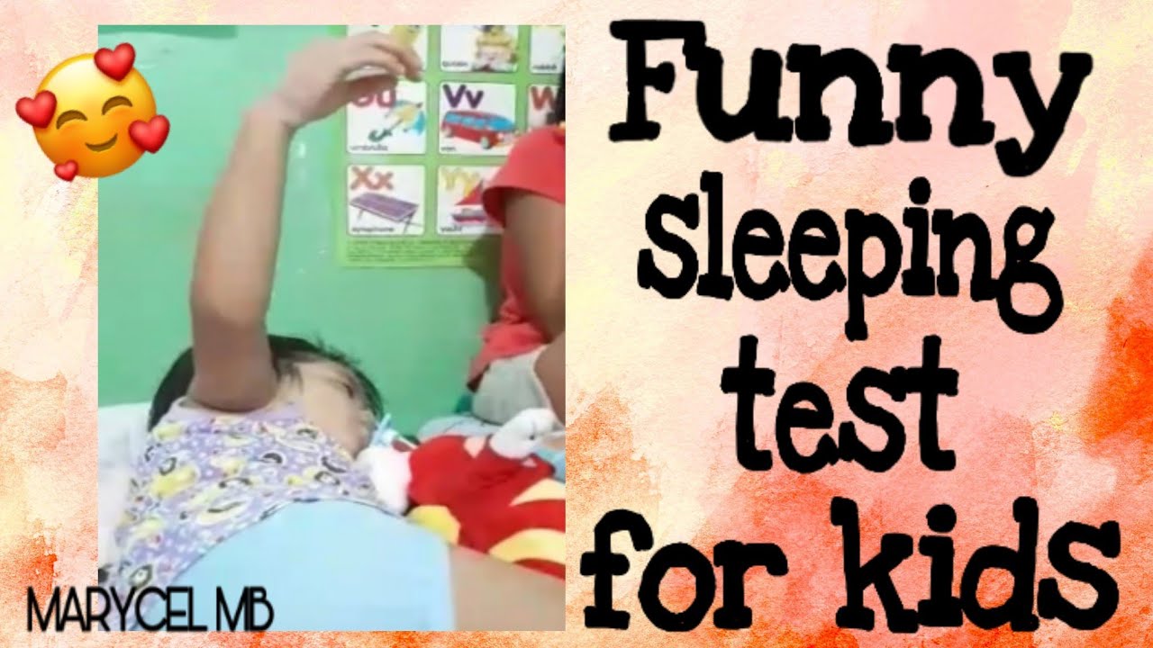 FUNNY SLEEPING TEST FOR BABY | How to know if your kid is slepping ...