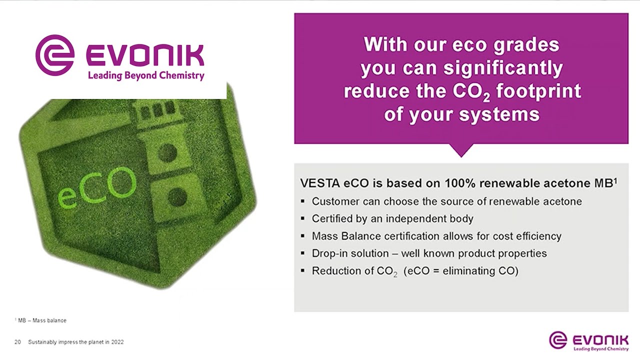 Webinar: Introducing the New VESTA eCO Series for Reduced CO2 Emissions | Evonik - YouTube