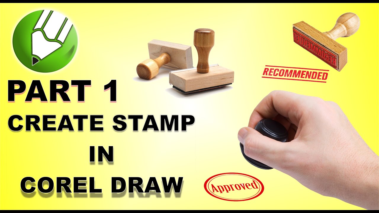 STAMP DESIGNING || How to Design Stamp in CorelDRAW 2022 By Computer ...