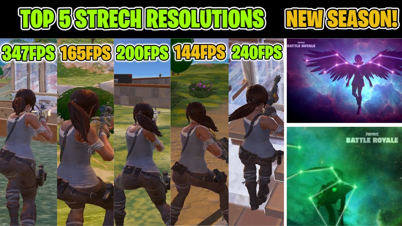 The BEST 5 STRECHED RESOLUTIONS For The NEW SEASON! (HUGE FPS BOOST ...