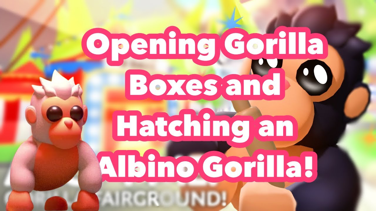 Hatching an Albino Gorilla While Opening Gorilla Boxes! - Adopt Me ...
