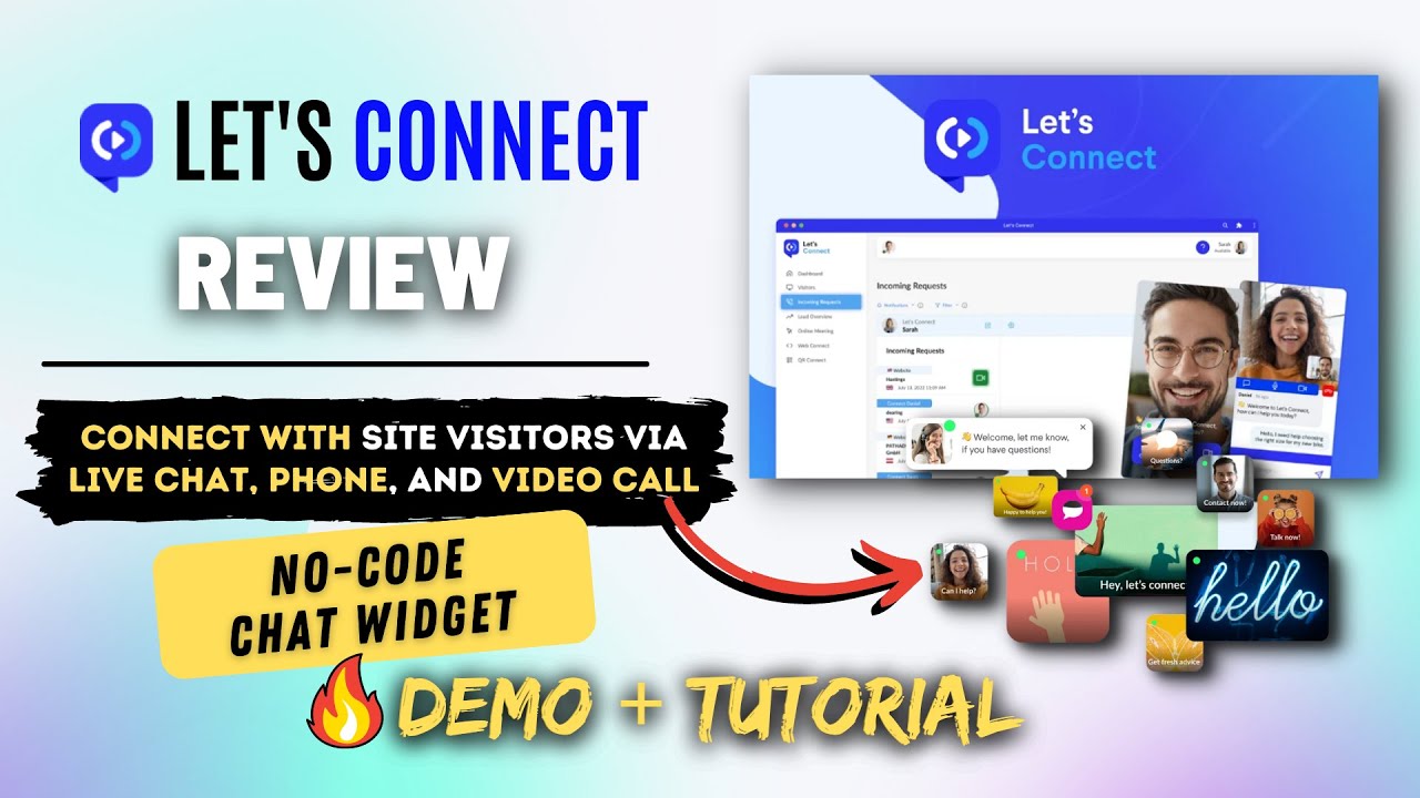 Lets Connect Review, Demo + Tutorial | Add No-Code Chat Widget in Your ...