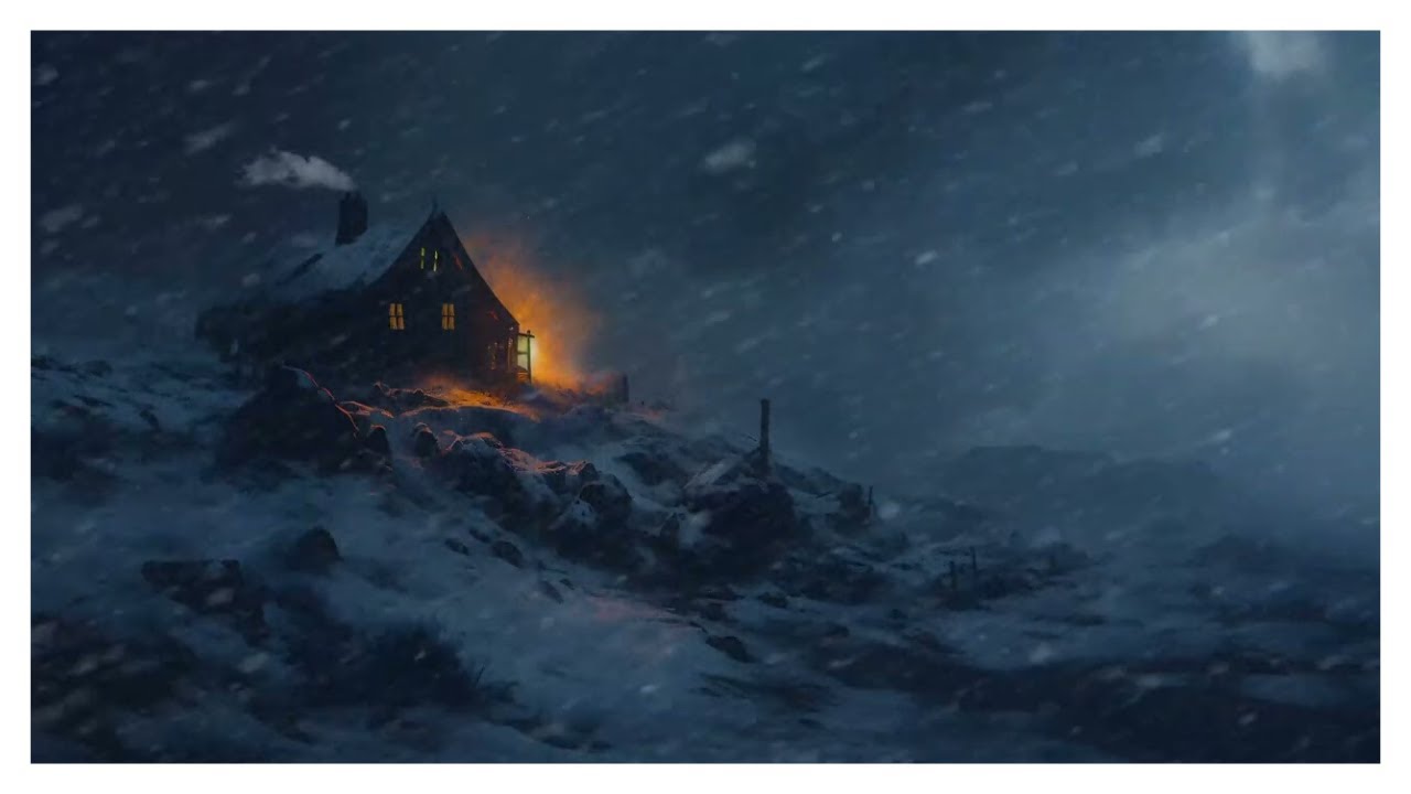 Epic Snowstrom Howling Blizzard Sounds 10 Hours Dark Screen Blizzard ...