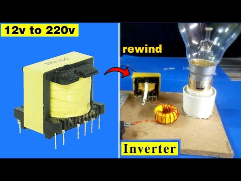 How to make inverter 3.7v to 220v | rewind ATX transformer ...