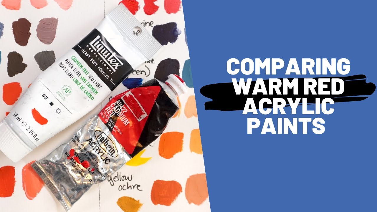 Cadmium red and cadmium-free red light acrylic paints go head-to-head ...