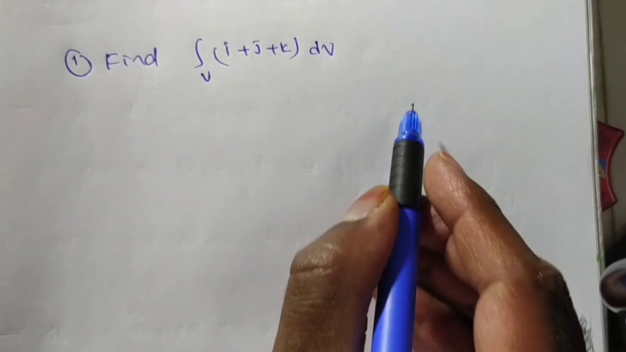 Problems on Volume integral/vector integral calculus - YouTube
