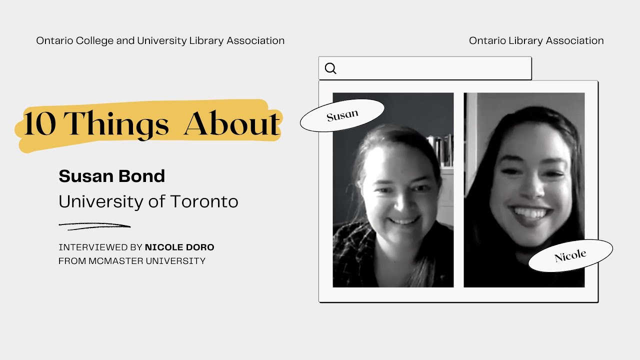 10 Things You Don’t Know About Me - Susan Bond, University of Toronto ...
